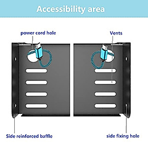 HQYing Steel 2 Pack of W 12" x D 4.72" Floating Shelves,Metal Display Wall Shelf, Bedroom Shelf for Funko Pop Speaker Figure Collection,Toys, Decoration, and Other Collection, Black (12 inch)