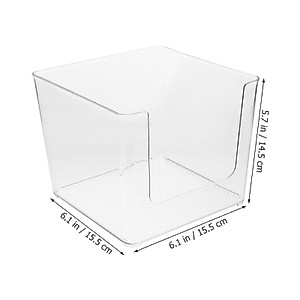 MAGICLULU Storage Bins Clear Book Storage Organizer Box DVD/CD Storage Box Clear DVD Holder Case Open Front Stackable Storage Container Shelf Organizer Bin for Video Games Books Home Office