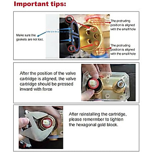 Esnbia Replacement Pressure Balance Shower Cartridge for ZST Series, 1 Pcs