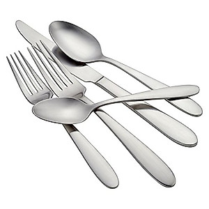 Oneida Vale Set of 6 Dinner Spoons, Silverware Set