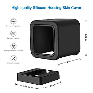 Koroao Silicone Skins Only for Wyze Cam V3, Waterproof All-Round Protective Case/Cover Housing for Indoor and Outdoor Using (2-Pack)
