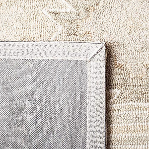 SAFAVIEH Capri Collection 2'3" x 9' Beige CPR203B Handmade Premium Wool Runner Rug