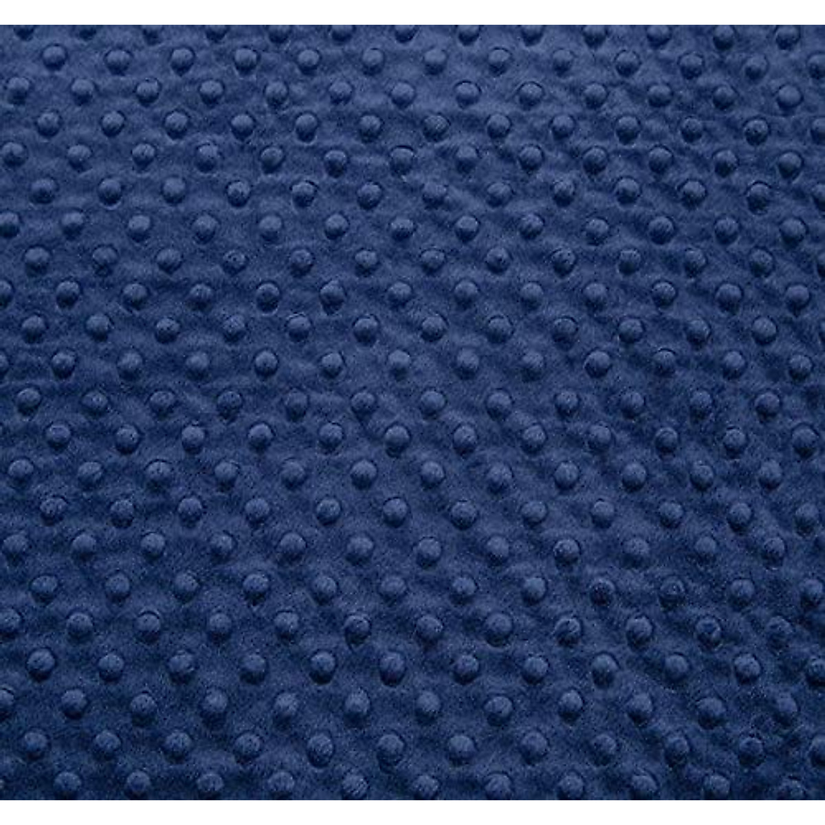 Crib Sheets for Standard Crib Mattress for Boys Girls Neutral - Made of Soft Plush Minky Dot Fabric (Navy)