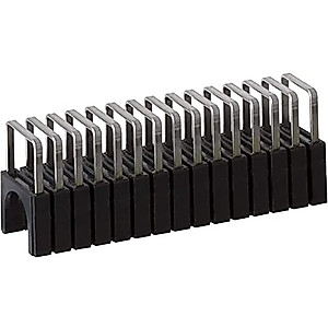 Arrow 591189BLSS Genuine T59 Stainless Steel 5/16-Inch by 5/16-Inch Insulated Staples for Cable and Wiring, Black, 300 Count