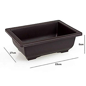 MNTT Plant Pots,Modern Decorative Retro Balcony Succulents Squar Rectangle for Nursery Garden Supplies Bonsai Planters(Rectangle L)