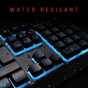 BLOODY B188 8-Key Light Strike (LK) Optical Mechanical Gaming Keyboard – Tri-Color LED Backlit – Smooth/Linear Black Switch