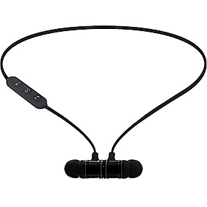 iJoy Headphones Wireless Bluetooth- Wireless Sports Earbuds IPX4 Sweatproof- Sport Headphones with Microphone, Bluetooth Earbuds for Workout, Running, Gym (Black)