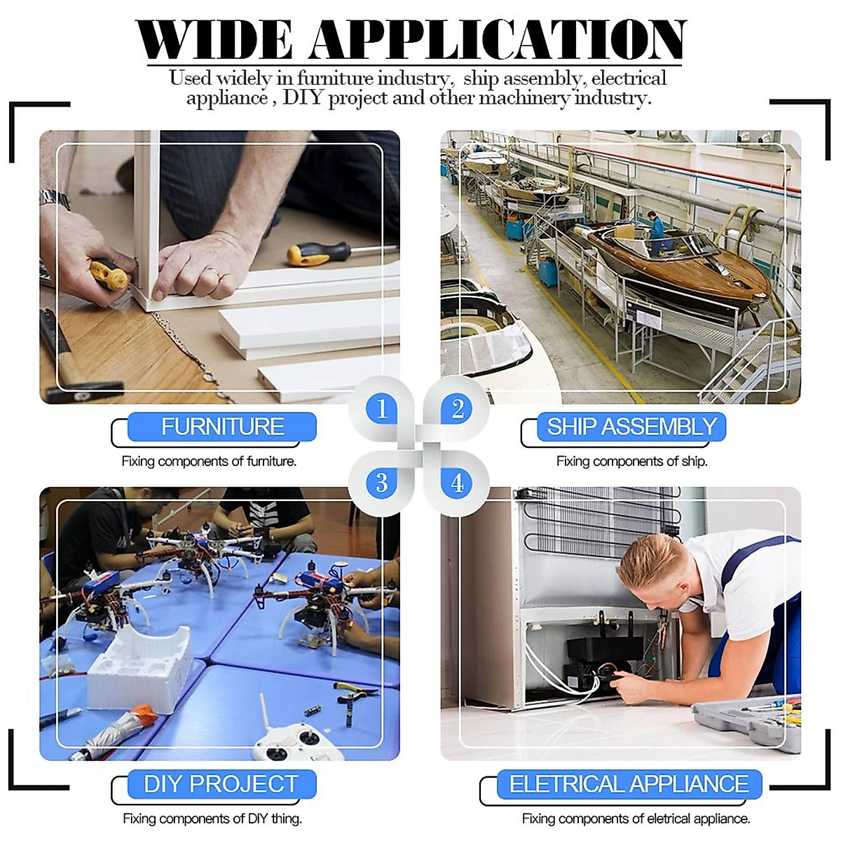 QLOUNI 200pcs M3 M4 M5 M6 M8 Allen Head Socket Hex Grub Screw Set Cup Point Assortment Kit (Metric, 304 Stainless Steel)
