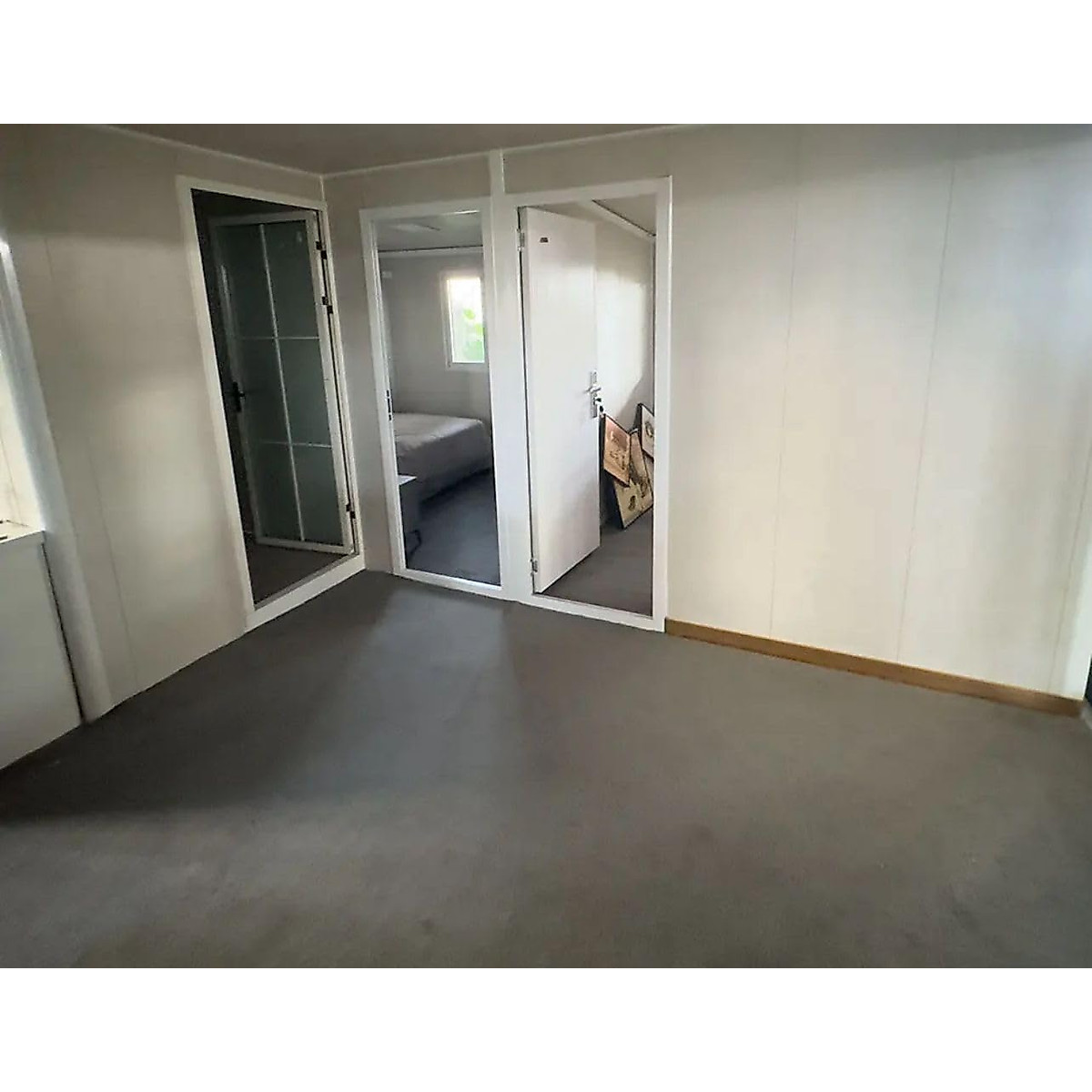 TOPUS Deal Portable Garden House - Extended Biplane Design (19x20 FT) - Featuring 1 Bedroom, 1 Living Room, 1 Bathroom,