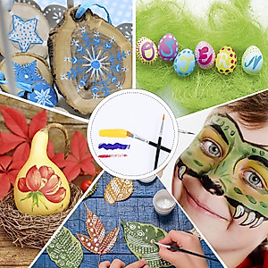 AROIC Small Paint Brushes Bulk,200 Pcs Black Nylon Hair Paint Brushes with Flat and Round Pointed Acrylic Paint Brush Kits,craft paint brushes for oil watercolor Face Artist And Kids Professional Kits