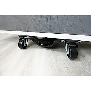 Shepherd Hardware Move-It 9442 12-Inch Steel Tri-Dolly, 300-lb Load Capacity, 12 Inch, Black