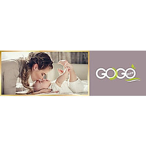 GoGo Pure 200CT ComfyDry Disposable Nursing Pads, Ultra-Thin, Quick Absorbency, 5.12 Inches in Diameter Full Coverage, 3D Contoured Design, Keep Dry Continuously, Individually Wrapped