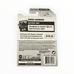 Hot Wheels 2020 Treasure Hunt Hw Ride-Ons Grass Chomper, Orange 75/250