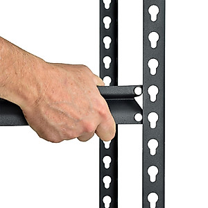 Edsal 36"W x 18"D x 60"H Four-Shelf Steel Shelving, Black