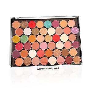 XL Large Empty Magnetic Makeup Eyeshadow Palette with Clear Cover and 20pcs Adhesive Stickers for DIY Your Own Eyeshadow, Blush Palette 9.25'' x6.57''