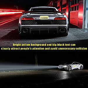 Ziciner 2 PCS Student Driver Magnet for Car, Reflective New Driver Vehicle Safety Signs, Please Be Patient Student Driver Magnet Decals, Beginner Safety Warning Bumper Magnet Signs (Style 7)