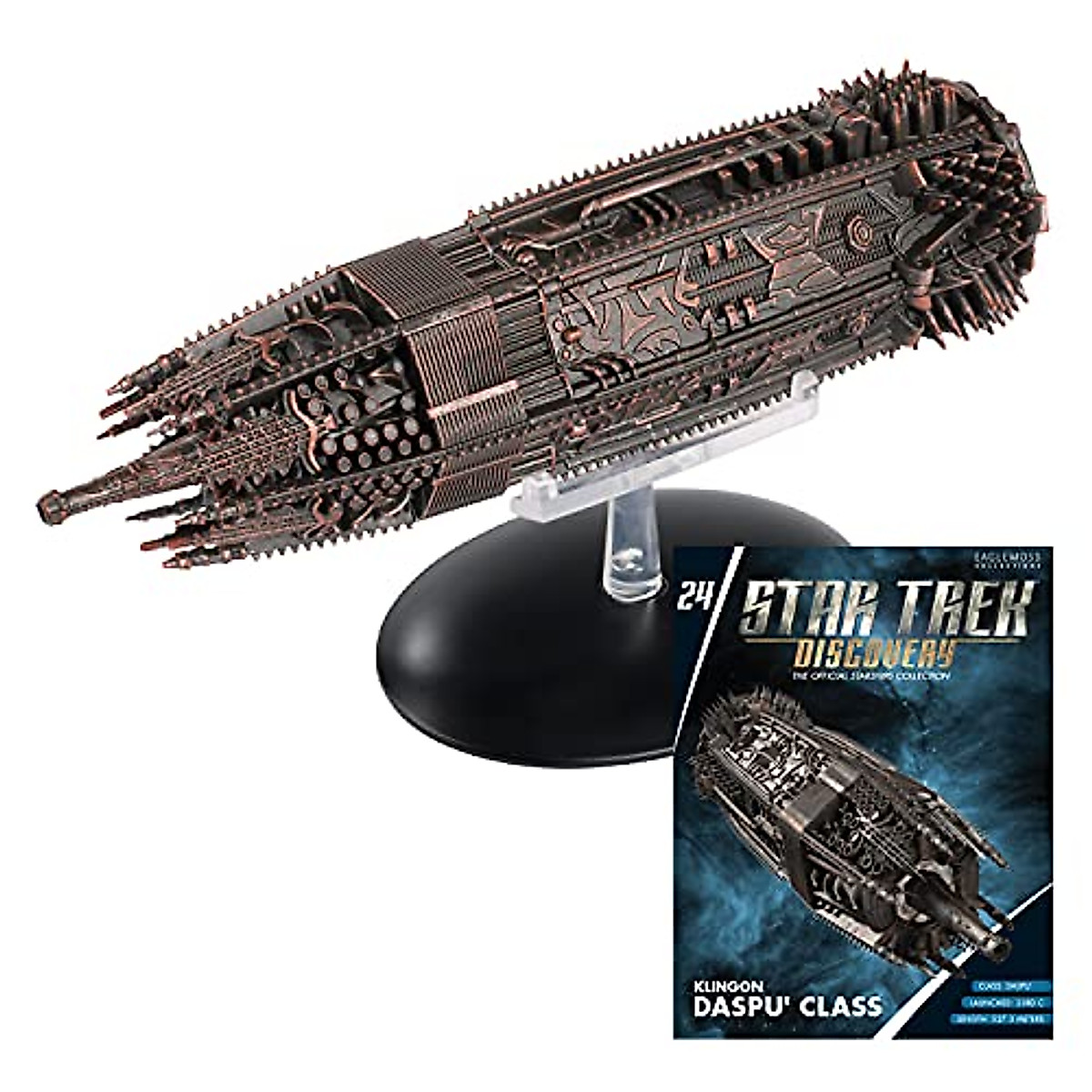 Star Trek The Official Discovery Starships Collection | Klingon Daspu' Class with Magazine Issue 24 by Eaglemoss Hero Collector