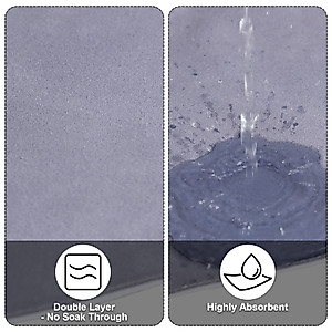 5 Pack Adult Drool Bandana Bibs Soft Large Absorbent Bibs for Special Needs Waterproof, Kids, Men Women (Simple Pattern)