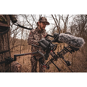 Fourth Arrow Stiff Arm Camera Arm Mount for Trees, Lightweight, Aluminum, 360 Tool-Less Leveling, Stable Bracket for Filming Hunts, Wide Range of Motion