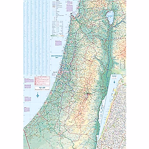 Jerusalem & Holy Land Travel Reference Map 4th Ed. 2019 (Waterproof)