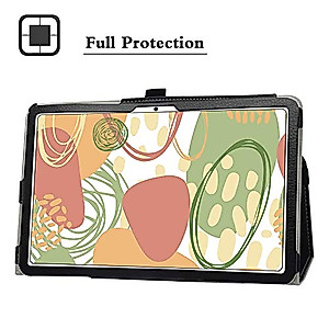 LiuShan Compatible with Huawei MatePad 10.4 case,Huawei Honor V6 case,PU Leather Slim Folding Stand Cover for Huawei MatePad 10.4" BAH3-AL00 BAH3-W09 / Honor V6 Tablet,Black