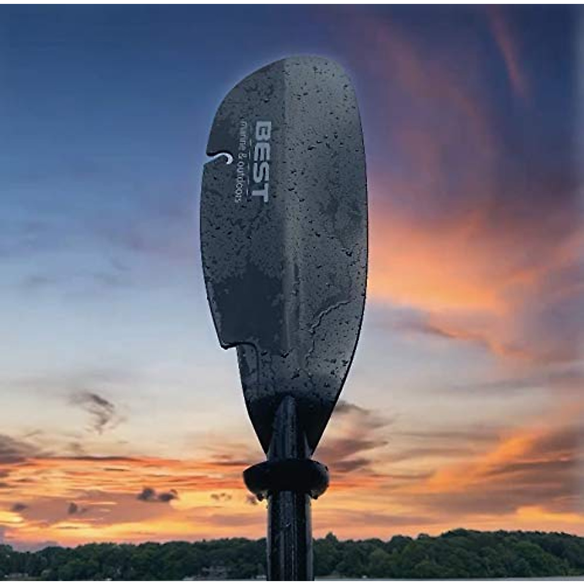 Best Marine and Outdoors Kayak Fishing Paddle, Adjustable 250cm Carbon Fiber Angler Oar with ABS Blades, 34oz Lightweight, 2 Piece Kayaking Accessories with 5ft Leash