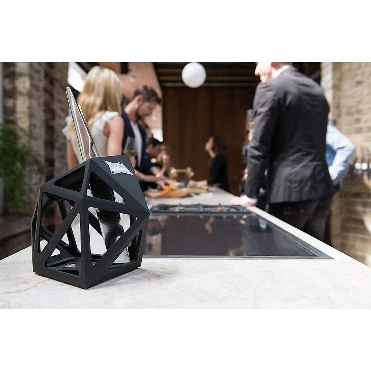 Edge of Belgravia BLACK DIAMOND Kitchen Knife Block Holder | Knives not included - match knives only