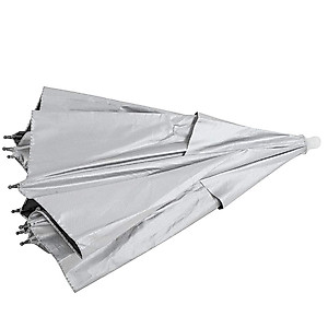 mens hat to guard sun umbrella styleplplaaobo 2PCS Folding Umbrella Hat, Umbrella Hat Hands Free Sun Protection Adjustable Umbrella Hat Outdoor Raining Tackle for Camping Hiking