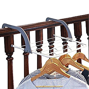 TOYLNGA Clothes Hanging Clothes Rack,Drying Rack,Multi Purpose Extendable Portability Drying Rack for Shoe&Socks (Grey)
