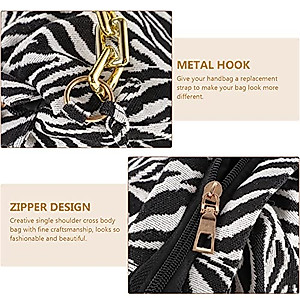 OSALADI Zebra Print Shoulder Bag Zebra Print Purse Fashion Clutch Purse Zebra Print Cross Body Bag Small Crossbody Purse for Women Girls