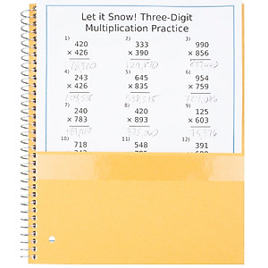 Five Star Spiral Notebook, 5 Subject, Wide Ruled Paper, Fights Ink Bleed, Water Resistant Cover, 8" x 10-1/2", 200 Sheets, Black (72045)