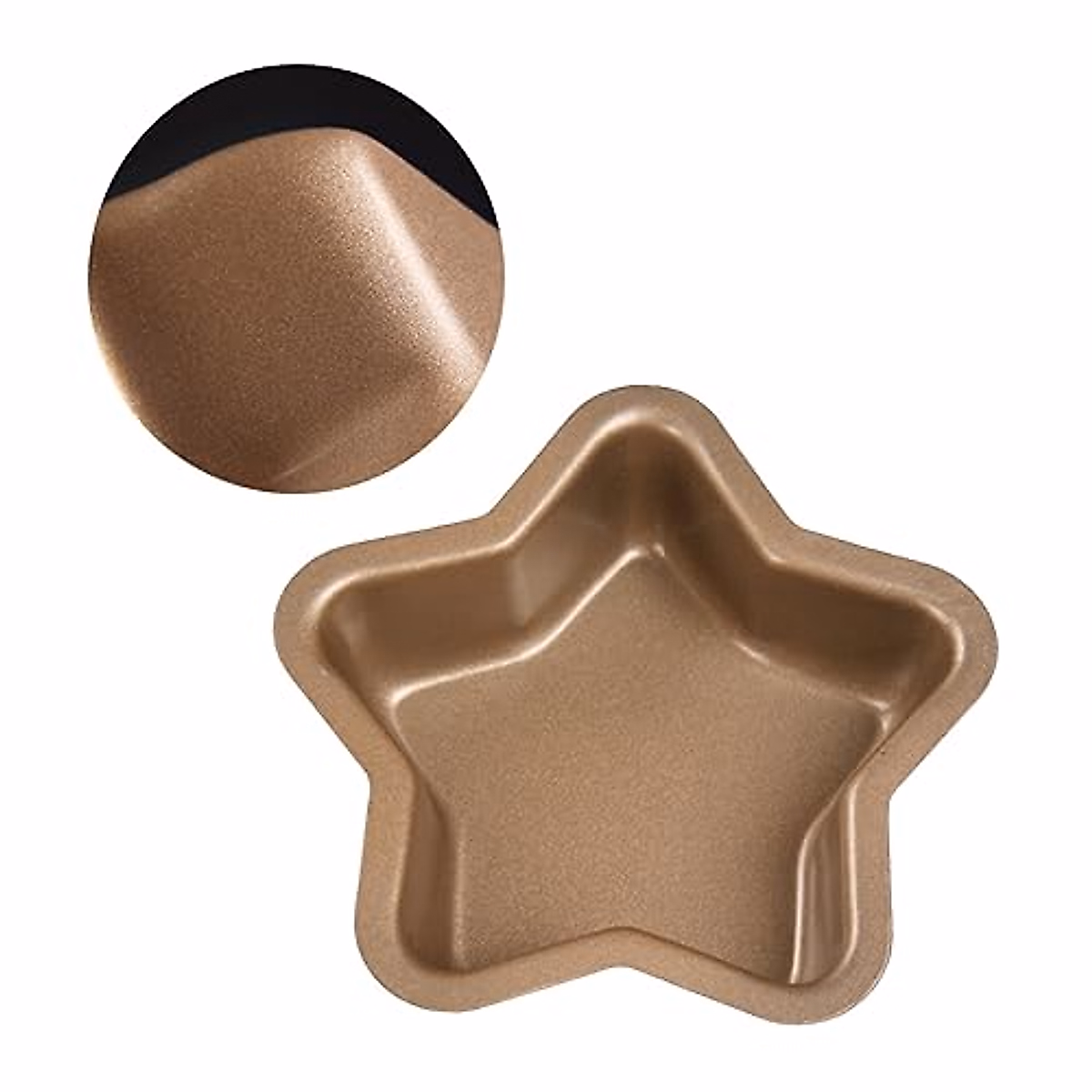 ifundom 3 pcs Baking Tool Steel Loaf Pan star nonstick bakeware carbon steel baking pan Muffin Pans pizza pan Non-Stick Baking Pan baking mold pan Toast circle stencil cake oven