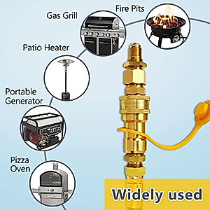 12FT Natural Gas Conversion Kit，52066 Gas Conversion Kit，65,000 BTU Natural Gas Hose and Regulator Compatible with Grill Kitchen Auxiliary Gas Grill