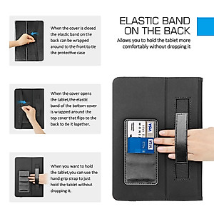 E NET-CASE Case for Amazon Kindle Fire Max 11 Tablet (13th Generation, 2023 Release) 11"-Slim Folding Stand Cover for Fire 11 Max Tablet with Auto Sleep/Wake