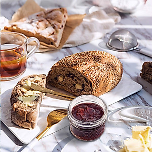 QAPPDA 4 oz Glass Jars With Lids（Black）,Small Clear Canning Jars For Caviar,Herb,Jelly,Jams,Mini Wide Mouth Mason Jars Spice Jars For Kitchen Storage Preserving Food And Party Favors 40 Pack ……