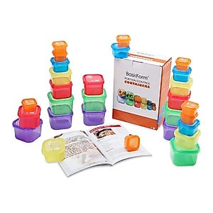 CALIDAKA 21 Day Portion Control Containers, 14pcs Food Storage and Meal Prep Containers, Food Portion Container Multi-Color Coded and Label-Engraved for Diet Plans, Lose Weight