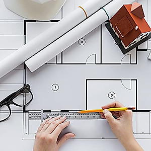 6 Inch 15 cm Pocket Ruler Flexible Precision Stainless Steel Ruler with Detachable Clips Stainless Steel Pocket Clip Scale Gauge Ruler Metric British System (6 Pieces)