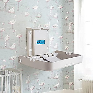KSITEX Baby Changing Station,Wall Mounted Diaper Changing Tables Fold Up Changer Station Commercial Malls/Hotels/Airports