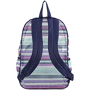 Eastsport Mesh Backpack With Adjustable Padded Shoulder Straps, Blue/Candy Stripe One Size