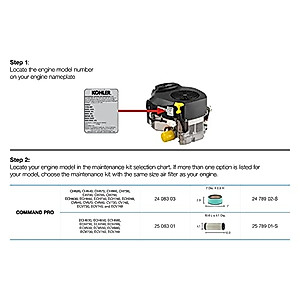 Kohler® 25 789 01-s Command PRO Maintenance Kit
