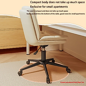 Ergonomic Desk Chair Computer Chair, Home Sedentary and Comfortable Makeup Chair, Desk Chair, Study Lift Stool, College Dormitory Backrest Swivel Chair B Orange