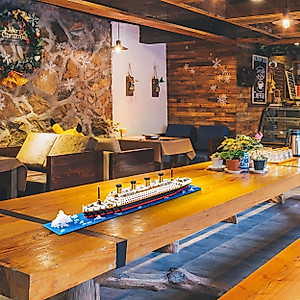 LUKHANG World Famous Titanic Micro Building Block Set for Adult Cruise Ship Micro Bricks Model Kit for Kids Ages of 14+ - 1872 PCS Great Gift