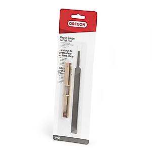 Oregon Professional Compact 120-Volt Bench Grinder, Universal Saw Chain Sharpener, for All Chainsaw Chains (410-120) & 27742 Depth Gauge Tool with Flat File