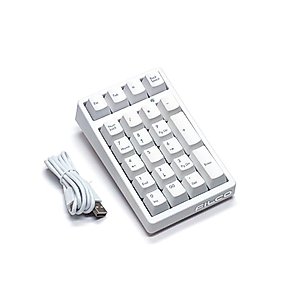 FILCO Majestouch TenKeyPad 2 Professional Cherry MX Quiet Switch USB Portable Mechanical Numeric Keypad Mud White FTKP22MPS/MW2