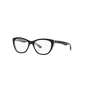 Ray-Ban RB5322-2034 Eyeglass Frame Black,Transparent 53mm