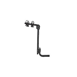 Rhino-Rack Take 2 Hitch Mount 2 Bike Carrier, Folds Out to Access Trunk or Hatch & Folds Down Easy When Not in Use, Heavy Duty with Adjustable Cradles, Black (RBC045)