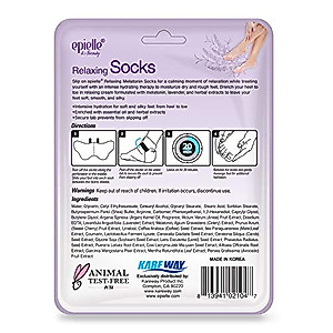 Epielle Relaxing and Nourishing Lavender and Hemp Socks and Gloves | Moisturizing and Relaxing Cream & Lotion | 12 Pack | Gift set for women, Spa Gift for women
