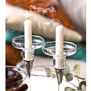 Emergency Candles - 24 Pack White Short Taper Candles - Unscented - Emergency Candles for Home and Emergency Kit