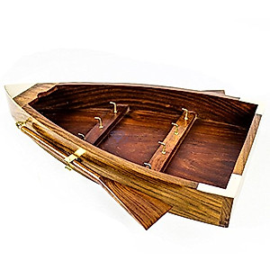 Nagina International Nautical Handcrafted Boat Key Cabinet with Key Hooks | Maritime Home Decor Products