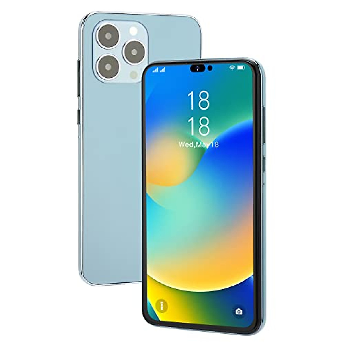 3G Unlocked Cellphone, 6.1 Inch HD Screen, Dual SIM Slots 3G Cellphone,2GB RAM 32GB ROM, Face ID Unlocked Mobile Phone for Android 10 4000mAh(Blue)